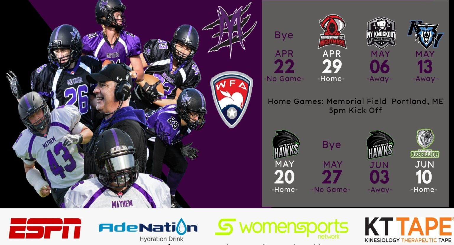 Maine Mayhem Football – Maine's Only Full Contact Women's Football Team